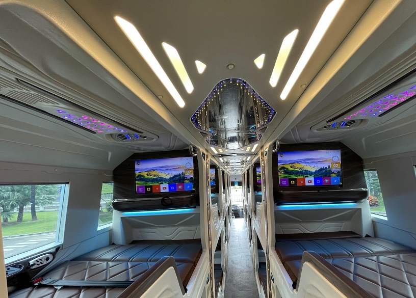 Xe giường nằm cao cấp HYUNDAI mobistar Mẫu 24 phòng và 34 phòng Vip